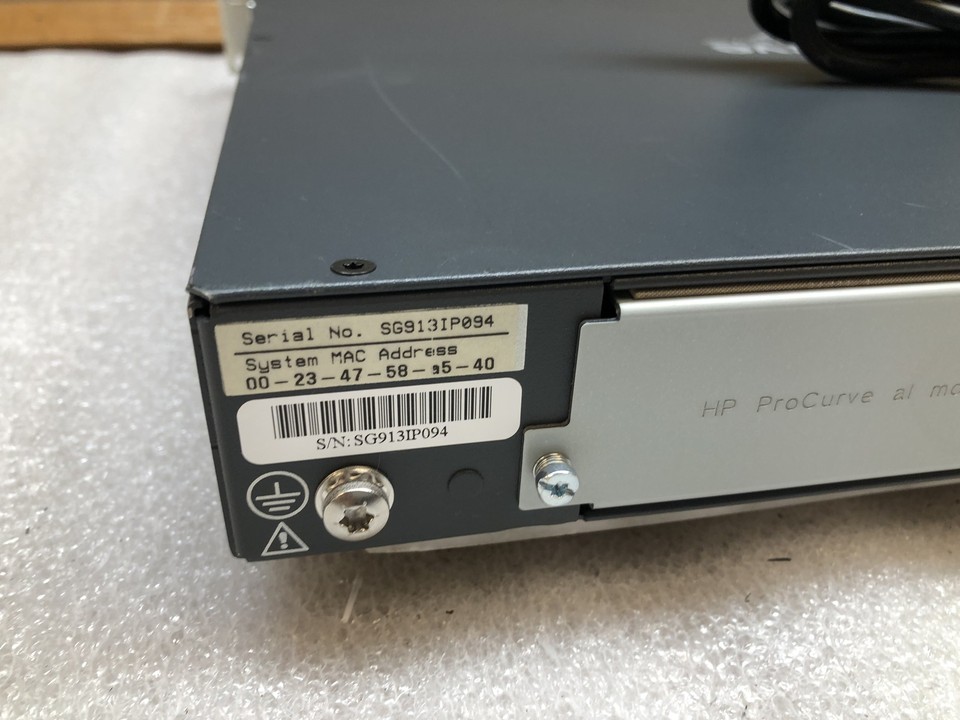 HP ProCurve 2910al-24G J9145A 24 Port Gigabit Ethernet Switch TESTED | eBay