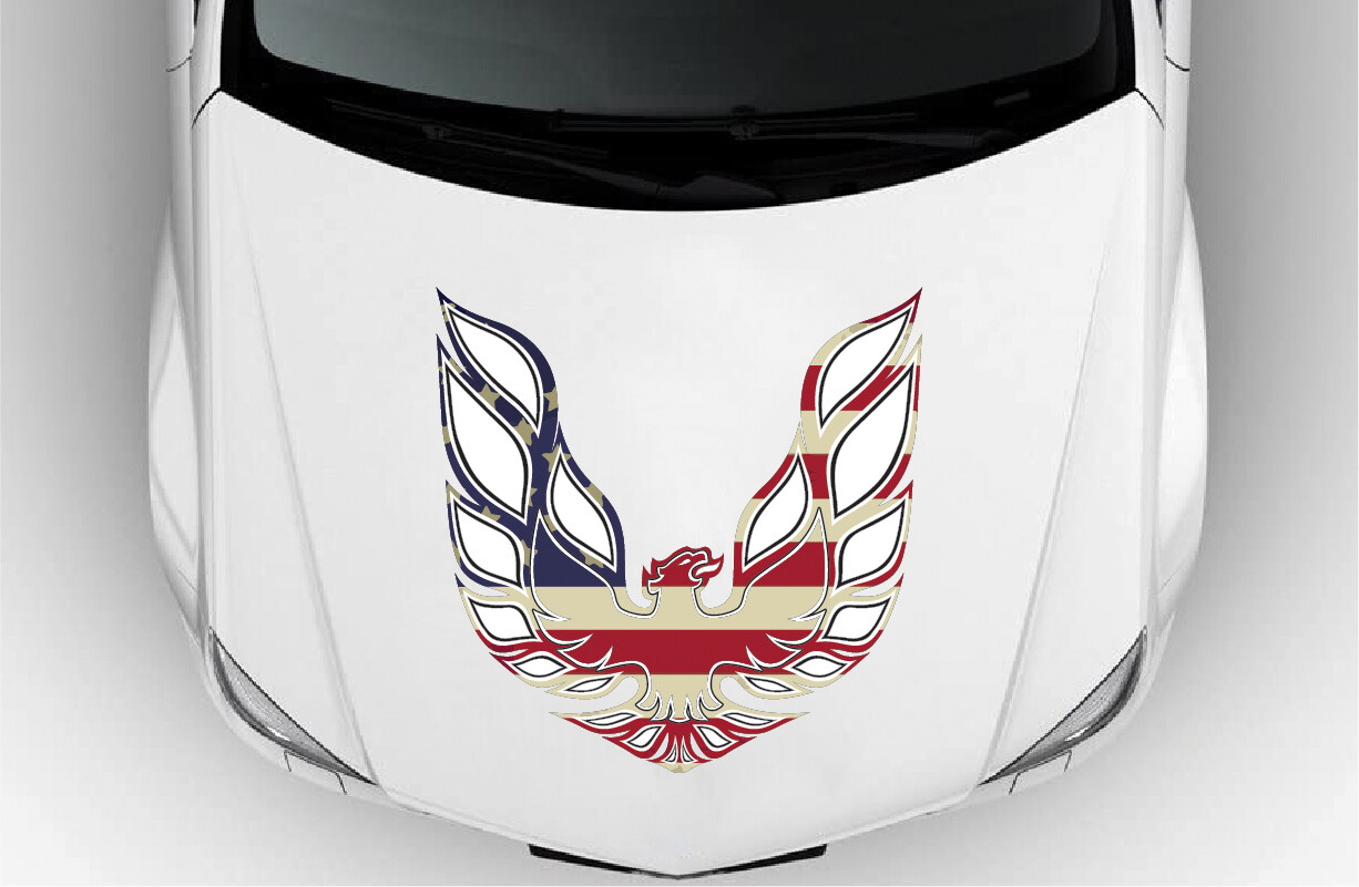 42" X 42" Firebird Car Hood Graphic Decals Sticker 4 Pontiac Trans Am ...