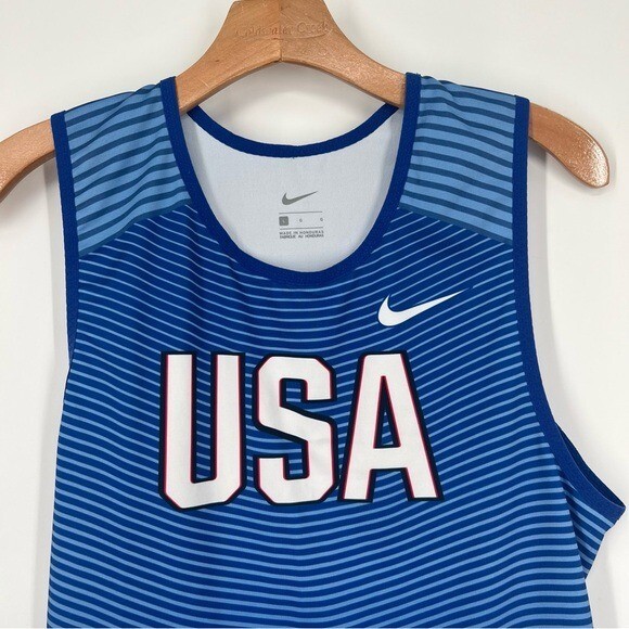 Nike Pro Elite Track & Field Olympics Team USA 2016 Running Singlet ...