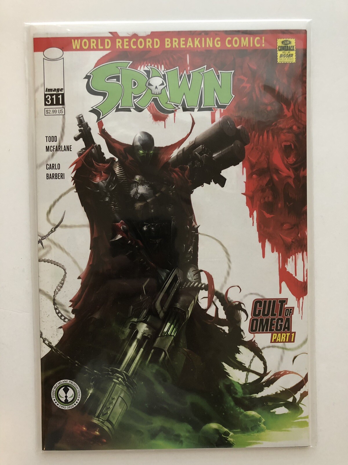 SPAWN #311 FRANCESCO MATTINA COVER 2020 IMAGE COMICS 1ST PRINT | eBay