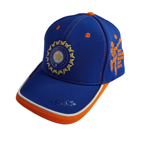 India ICC Cricket World Cup 2015 Event Cap Hat Blue One Size Strapback ...