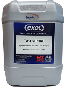 EXOL PREMIUM MINERAL TWO STROKE OIL 20 LITRE API TC JASO FB, BRAND NAME ...