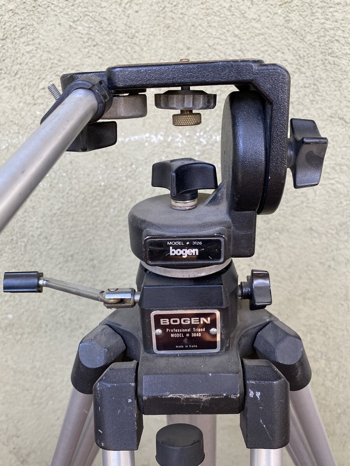 Bogen Professional Tripod Model #3040 W/ Model #3126 Head, READ | eBay
