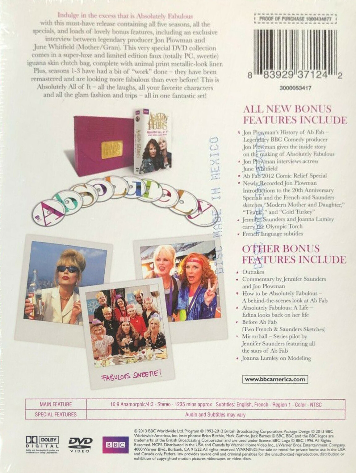 Absolutely Fabulous:All of It(DVD,10-Disc Set,Complete Series Special ...
