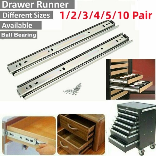 250-700MM Drawer Slides Runners 60KG Heavy Duty Ball Bearing Draw ...