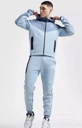 New Season Nike Tech Fleece Tracksuit/ Light armoury blue/ Size M/GIVE ...