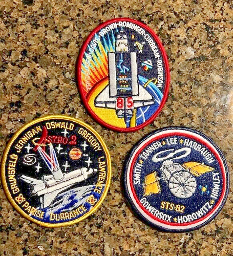 LOT OF 3 DIFFERENT - VINTAGE SPACE SHUTTLE NASA PATCHES 1995/1997 | eBay