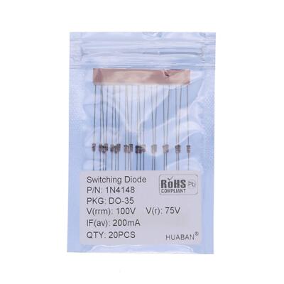 20pcs 1n4148 Small Signal Fast Switching Diodes Highspeed Axial 200ma ...