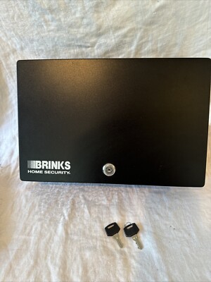 Brinks Home Security Cash Lock Box Storage w/ 2 Keys. 12 1/2” x 8 1/2 ...
