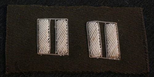 WWII U.S. Army USAAF Captains Bars Bullion Tailored PAIR Chocolate ...