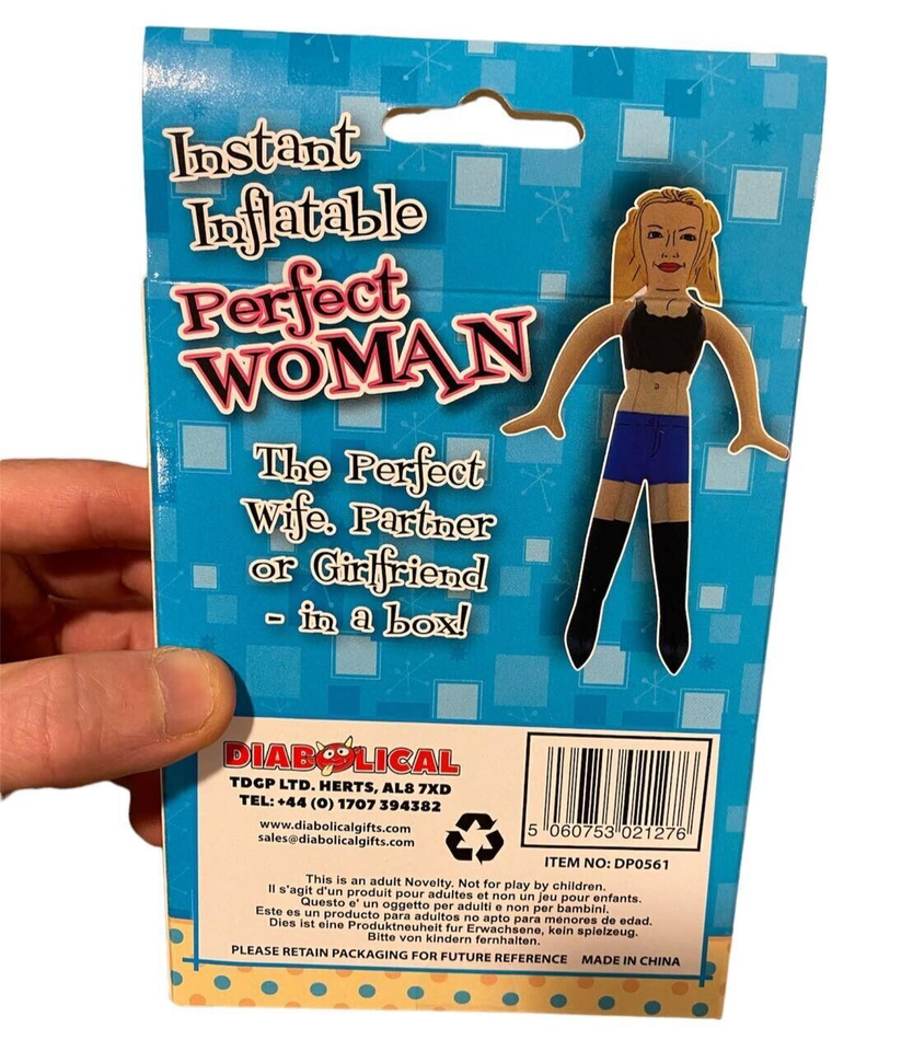 PERFECT WOMAN INFLATABLE DOLL - Instant Girlfriend Blow Up - Gag Joke ...