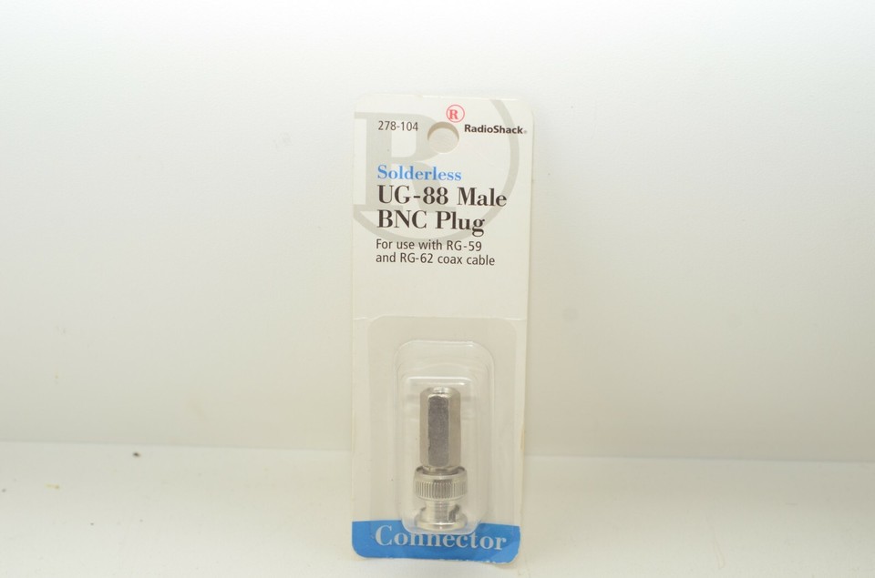 RadioShack Solderless UG-88 Male BNC Plug 278104 | eBay
