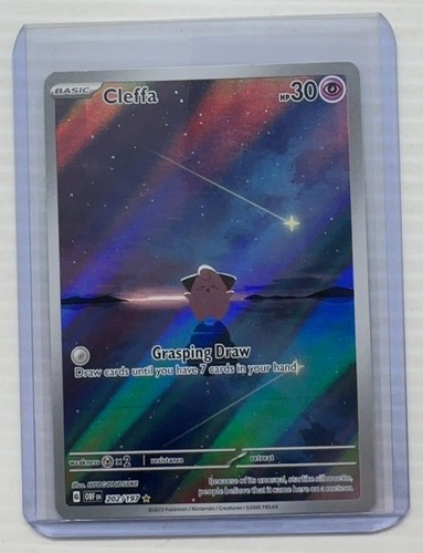 2023 Pokemon Obsidian Flames Cleffa Full Art Illustration Rare #202 | eBay
