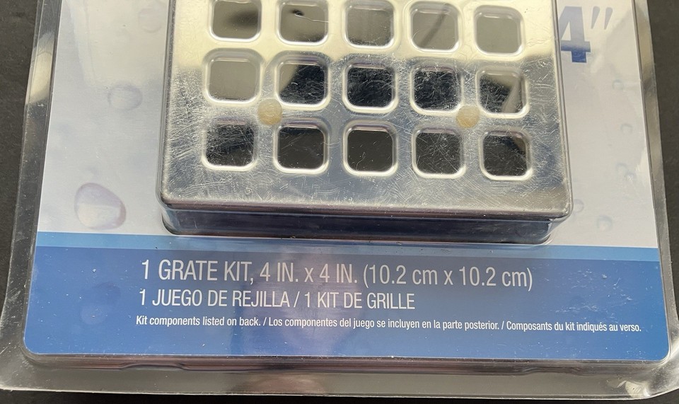 USG Durock Shower System- Pro Series Grate- 4" Professional Grate ...