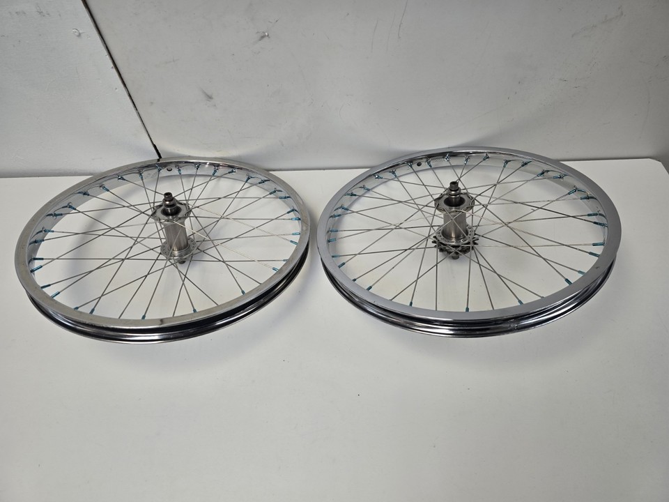 1980s Ukai HE Chrome 20 x 1.75" w Phil Woods 1ST GEN 36H Hubs Wheelset ...