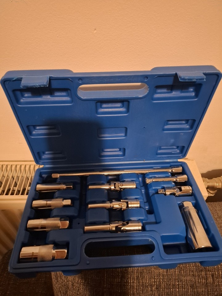 US PRO Tools 11pc 3/8" DR Glowplug Sparkplug & Sensor Socket Set 5879 ...