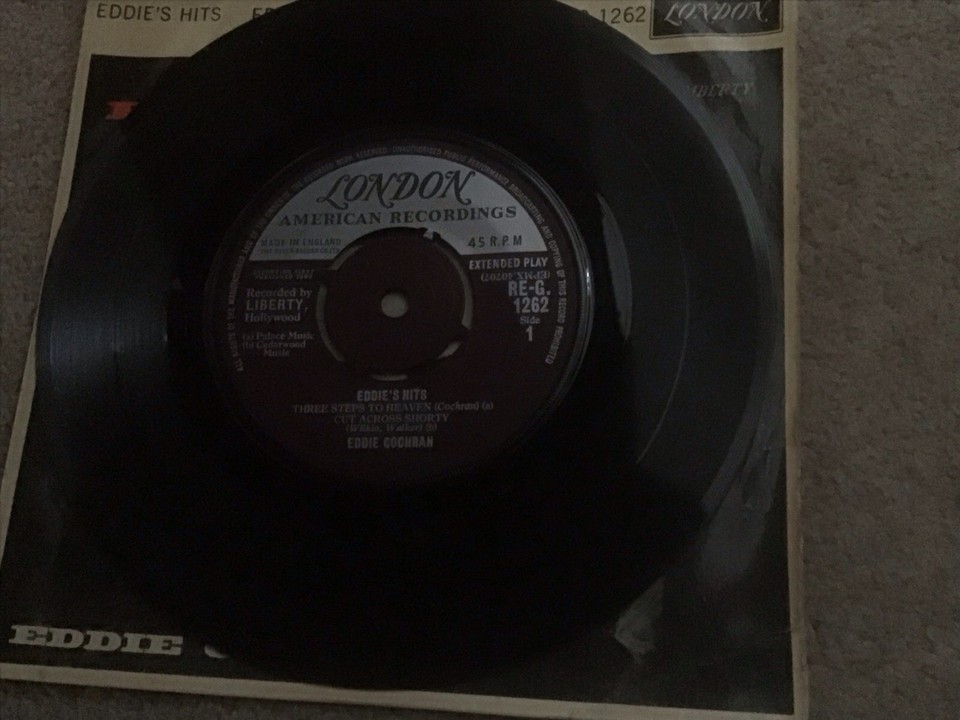 Eddie Cochran Eddie's Hits London 1960 4-Track EP | eBay UK