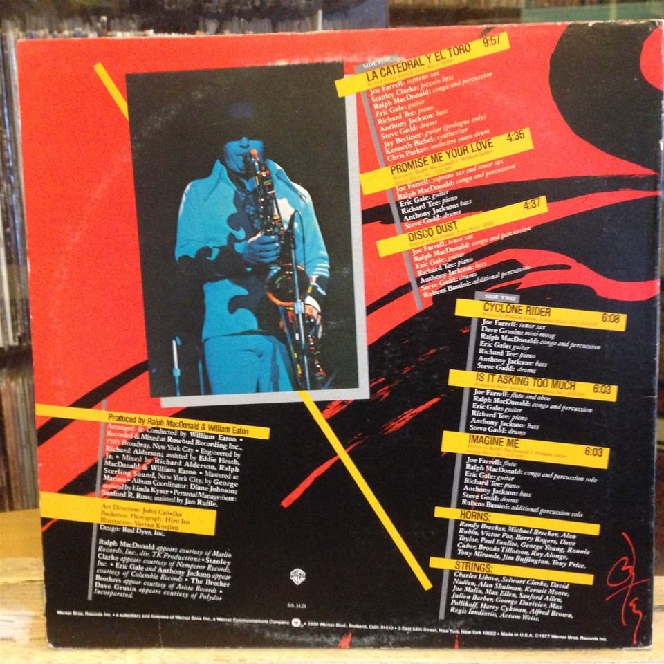 [SOUL/JAZZ]~EXC LP~JOE FARRELL~La Catedral Y El Toro~[Original 1977 ...