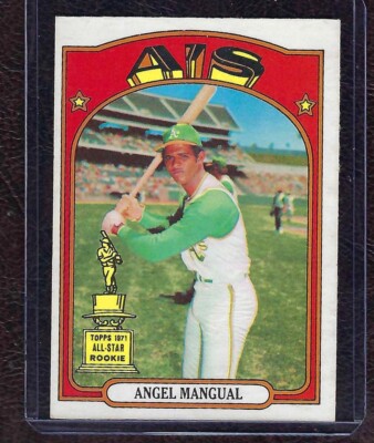 1972 O-Pee-Chee, OPC, #62 Angel Mangual, Oakland Athletics, EX! | eBay