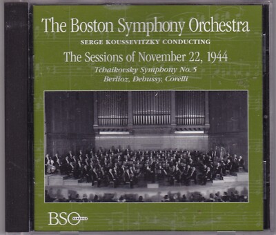 BOSTON SYMPHONY ORCHESTRA - CD Sessions Of November 22 1944 Tscaikovsky ...
