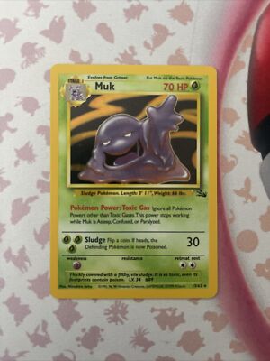 Pokémon TCG - Muk - 13/62 - Holo Unlimited - Fossil Unlimited [Near ...