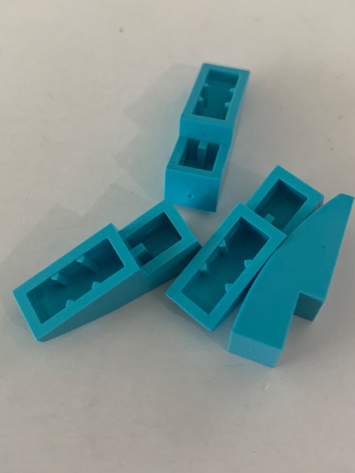 LEGO Parts 50950 (4pcs) Slope, Curved 3x1 Smooth Choose Color | eBay