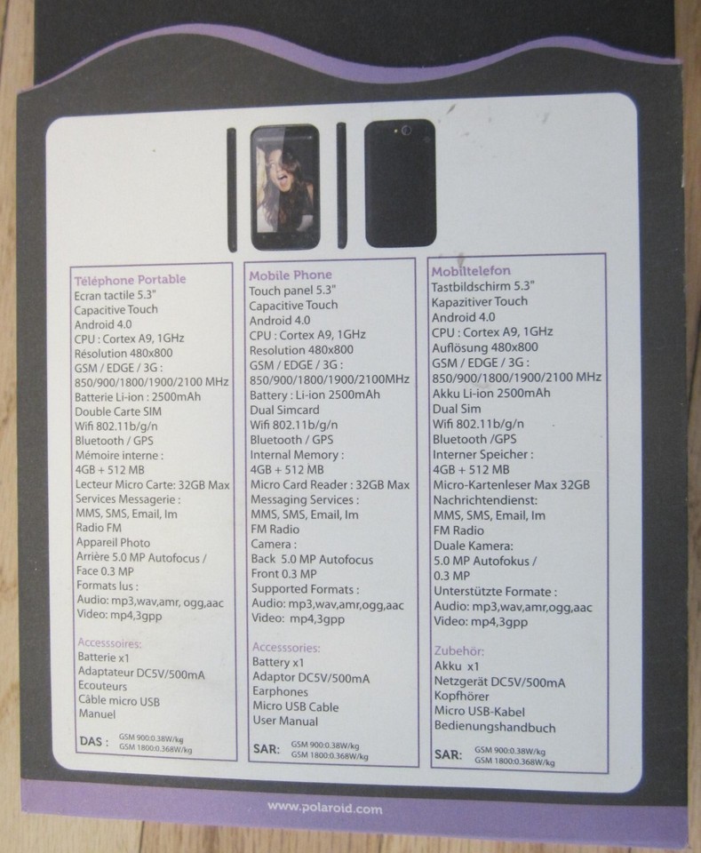 Polaroid PROG95D 5.3" dual-SIM smartphone | eBay