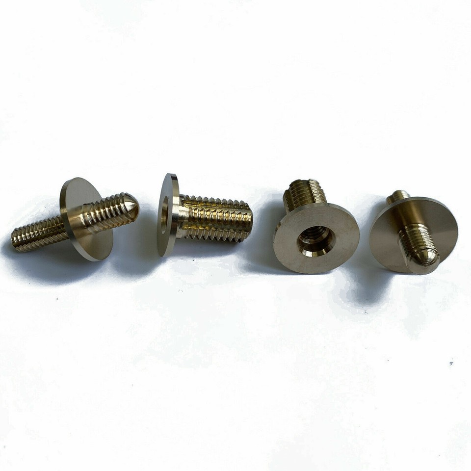 Two Sets Walking Stick Cane Brass Coupler Connector Screw Joint Pin Set ...