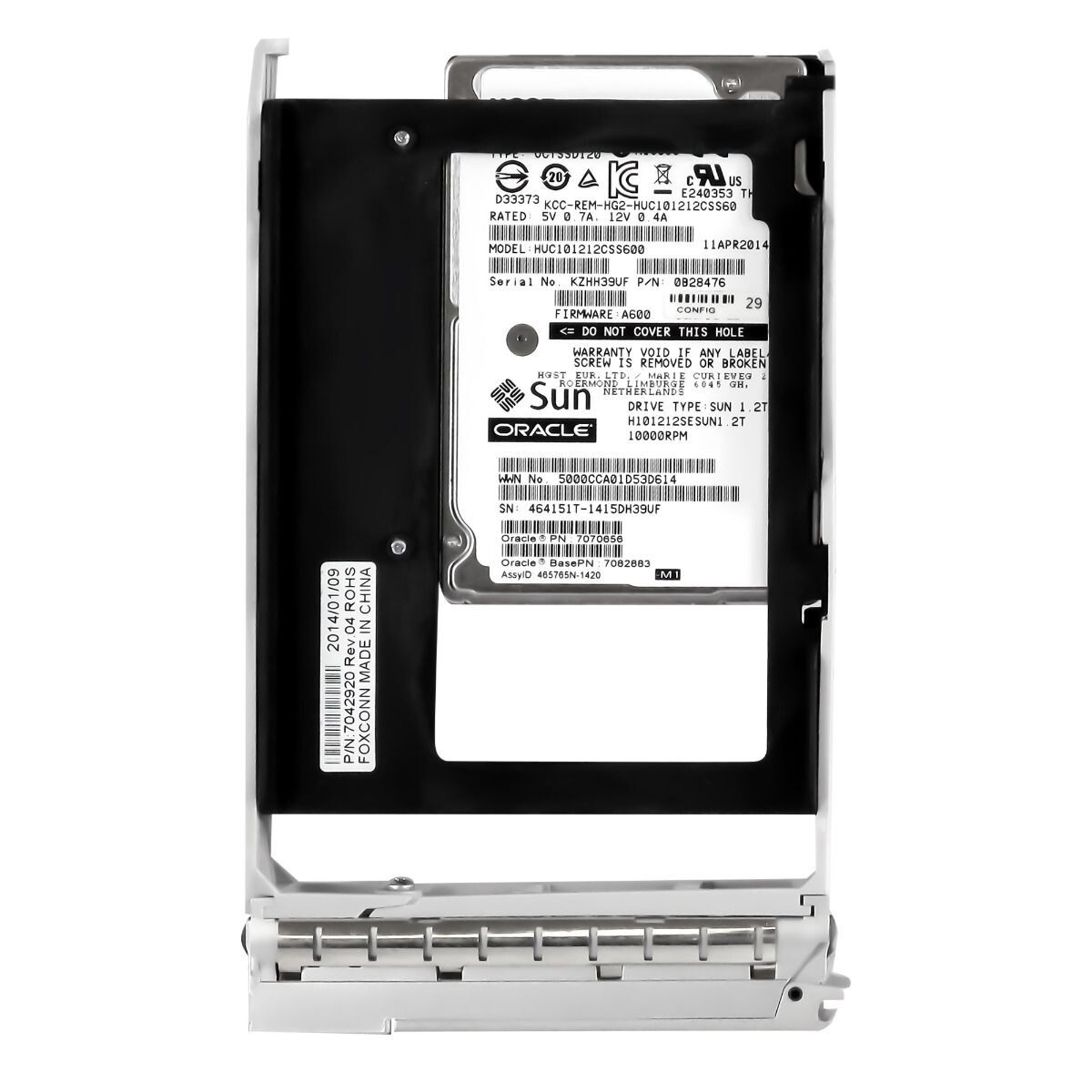 Sun Oracle 7070659 7070656 7082883 Huc101212css600 1.2TB 10K 64MB SAS-2 ...