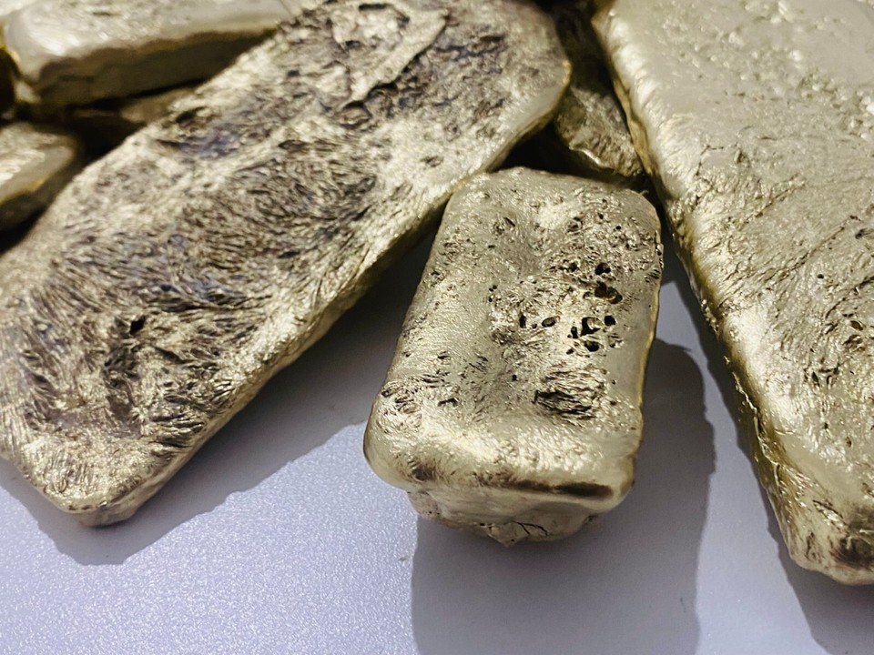 100 Grams Scrap Gold Bar For Gold Recovery Melted Different Computer ...