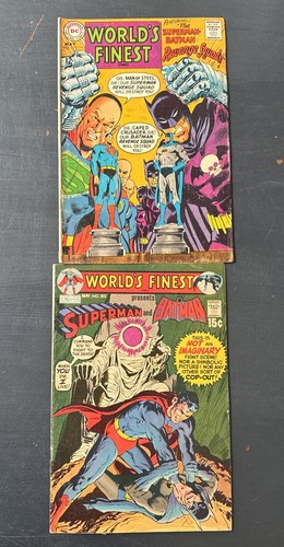 Lot 2 Worlds Finest #175,202 1968,72 Batman Superman 1971 DC Comics Vintage Com7 | eBay