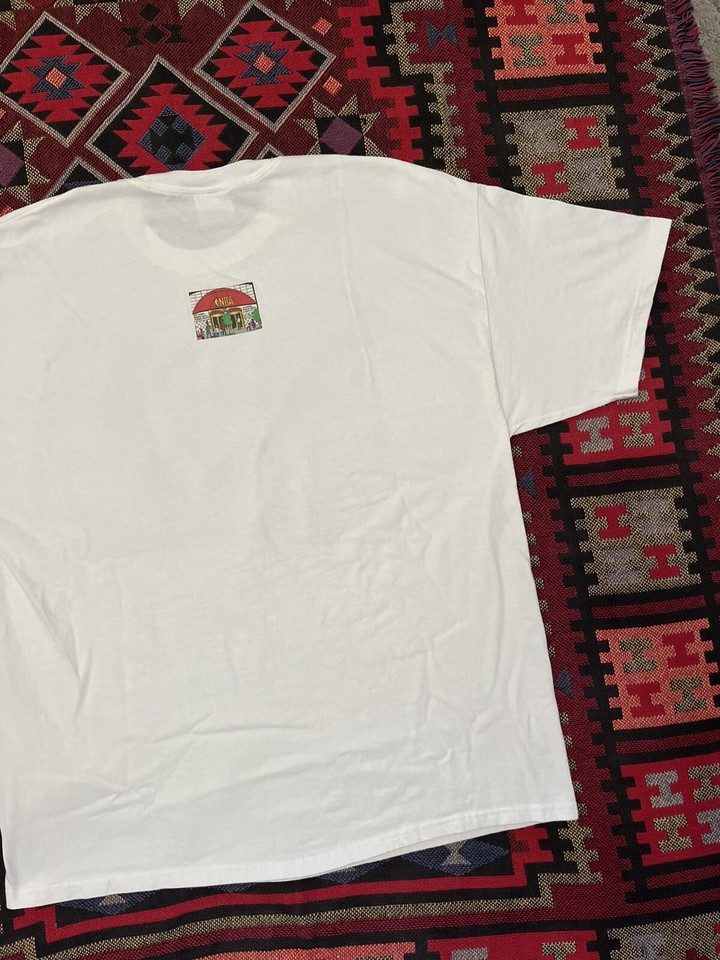 Vintage NBA Store Shirt Pat Singer NYC 5th Ave Illustration XL 90s Rare ...