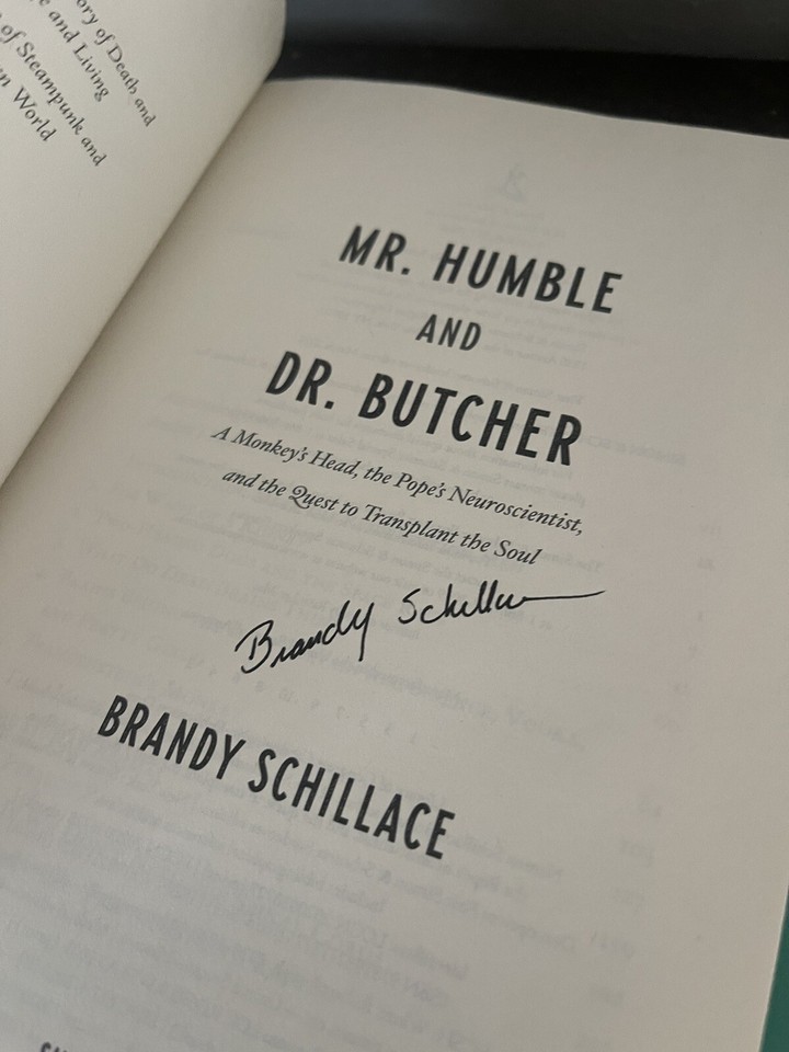 Signed- Mr. Humble and Dr. Butcher: A Monkey's Head, the Pope's ...