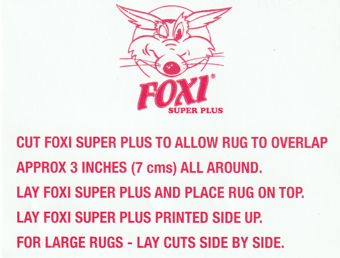 FOXI GIPPER NON SLIP RUG UNDERLAY ANTI CREEP FOR CARPET & LAMINATE ...