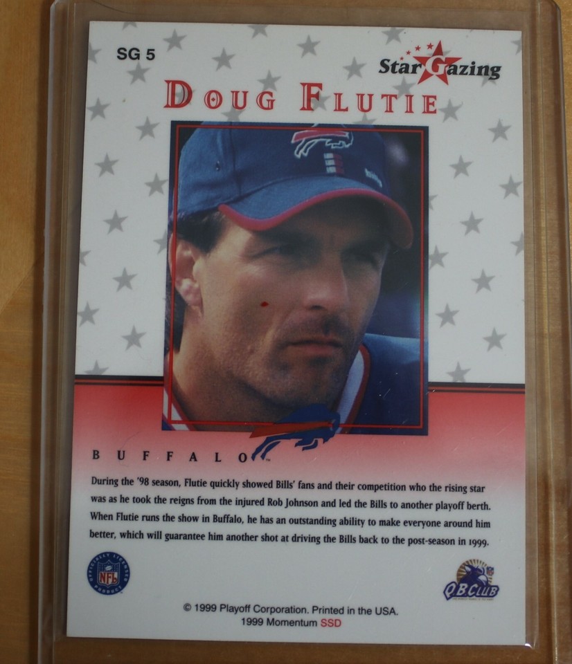 1999 Playoff Momentum SSD Stargazing Doug Flutie #SG5 Auto on Card | eBay
