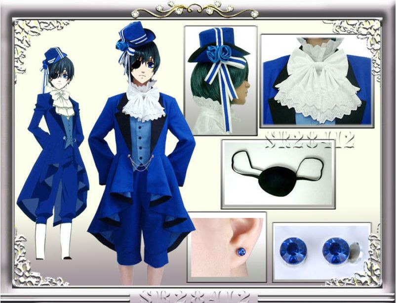 Black Butler Ciel Phantomhive Cosplay Costume Full Set Dress | eBay