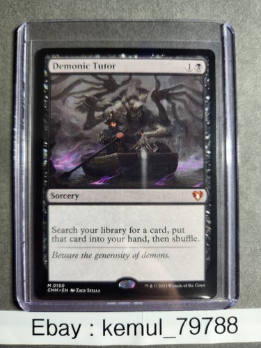 MTG Demonic Tutor Commander Masters CMM 0150 Regular Mythic | eBay