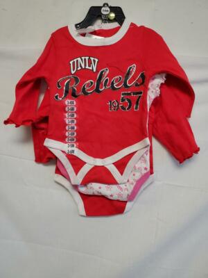 KNIGHTS APPAREL UNLV BABY GIRL BODYSUIT/ONE PIECE 3 PACK 3-6 MONTHS ...