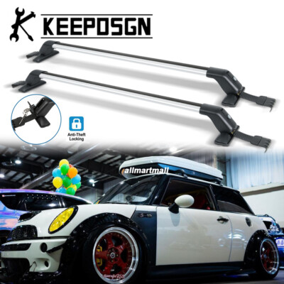 for Mini Cooper S Top Roof Racks Cross Bars Cargo Carrier Luggage ...