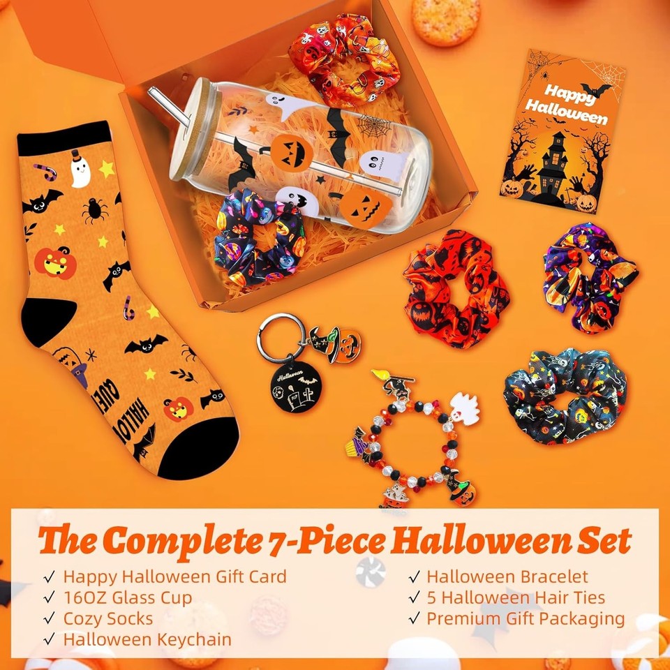 Halloween Boo Basket Gifts For Women Girls Spooky Basket Fillers Gift ...