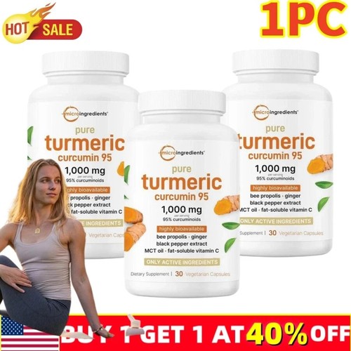 Micro Ingredients Turmeric Curcumin|95% Curcuminoids w/ Black Pepper ...
