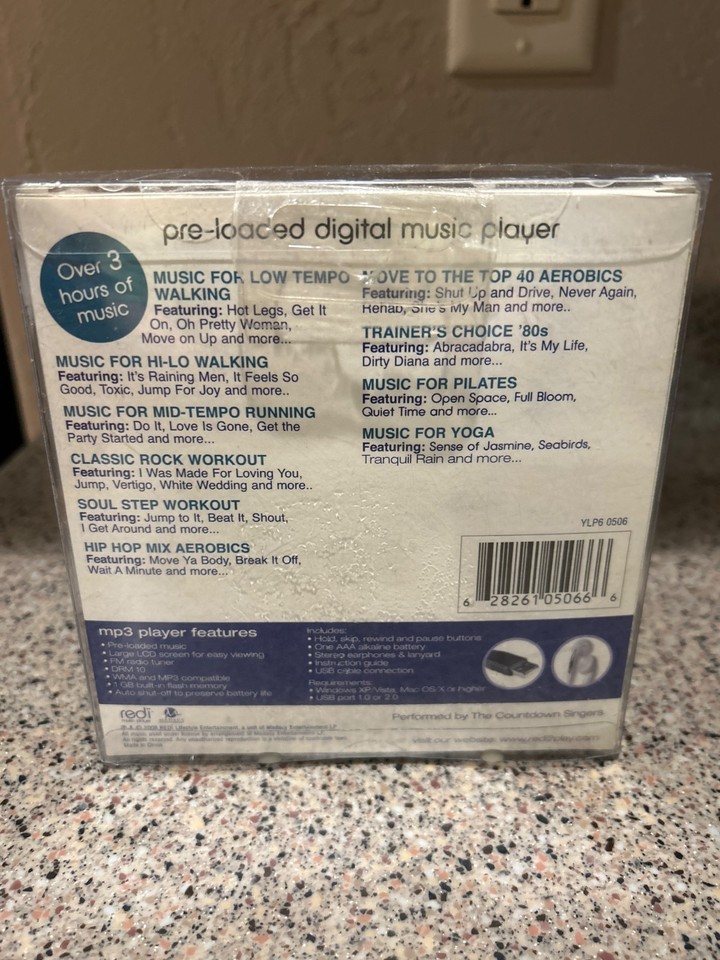 Redi To Play Golden Classics Pre-Loaded Digital Music Player 1 GB Built ...