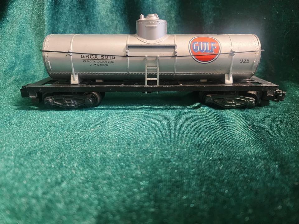 Post war Vintage 1950's American Flyer Gulf Oil Tanker Car #925 S Gauge ...