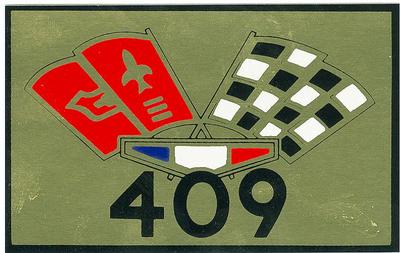 Chevy 409 Chevrolet Air Cleaner Sticker