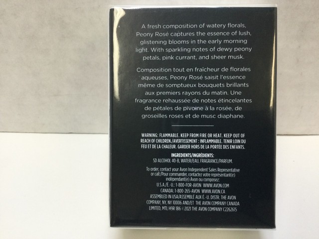 Avon LYRD Peony Rose Eau De Parfum Spray 1.7 oz. in Package for sale ...