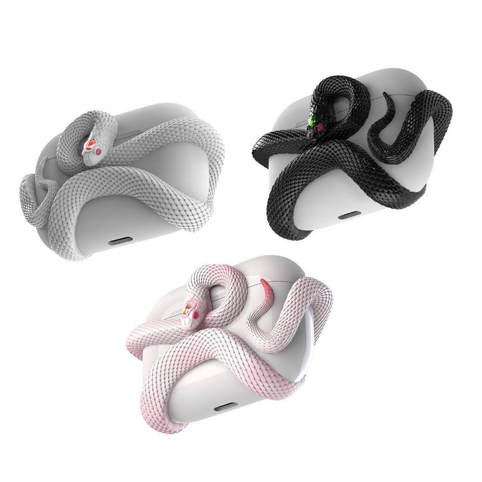 Snake Wireless Earphone Case Headset Protective Case For Airpods Pro1 ...