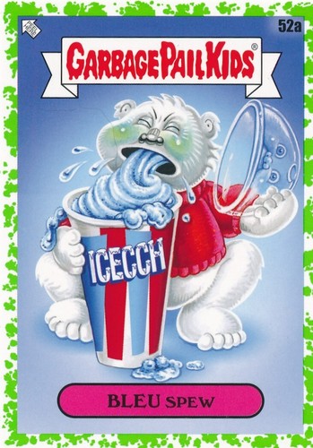 52a BLEU SPEW 2021 GPK Garbage Pail Kids Food Fight BOOGER GREEN ICEE ...
