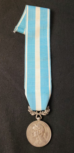 Médaille Coloniale 1er type en argent long ruban French Colonial Medal ...