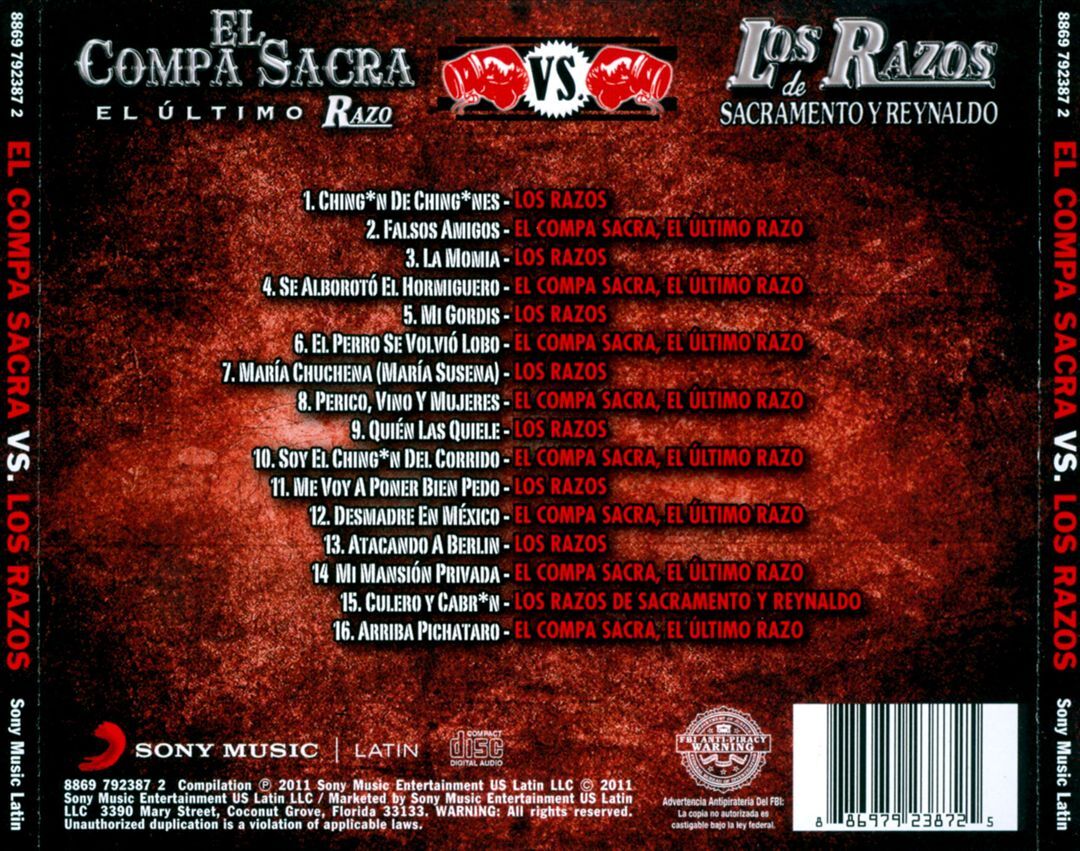 EL COMPA SACRA, EL ÚLTIMO RAZO/LOS RAZOS DE SACRAMENTO Y REYNALDO COMPA ...