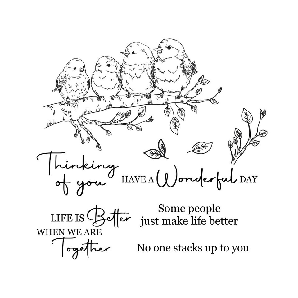 Bird Family Life Is Better When We Are Together Metal Cutting Dies ...
